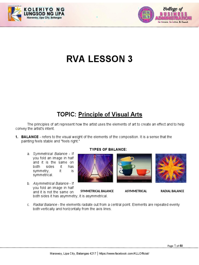 Rva Lesson 3 | Download Free PDF | Perspective (Graphical) | Composition (Visual Arts)