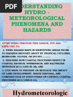 Hydrometeorological Hazards | PDF | Thunderstorm | Tropical Cyclones