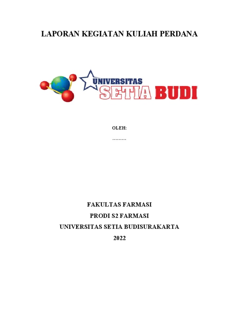 Laporan Kegiatan Kuliah Perdana | PDF | Kesehatan Holistik | Sains & Matematika