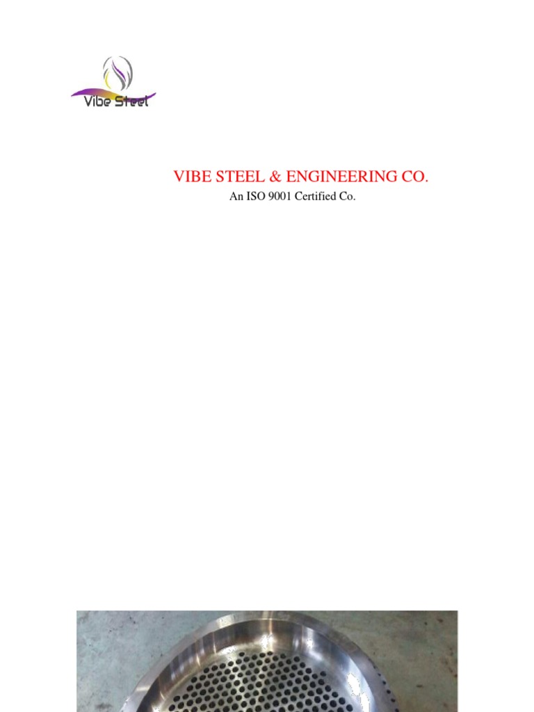 Vibe Steel & Engineering Co. Profile | PDF | Forging | Steel
