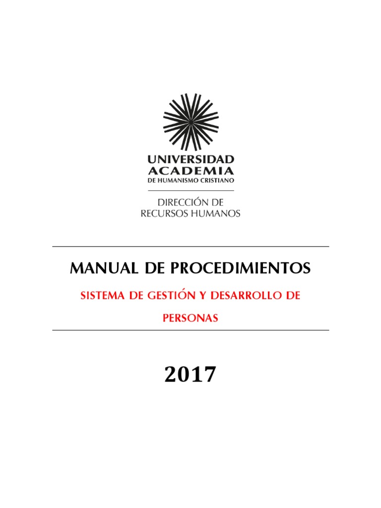 Manual de Procedimientos | Descargar gratis PDF | Gestión de recursos humanos | Institución