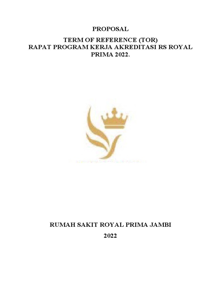 Rapat Kerja Akreditasi RS Royal Prima | PDF