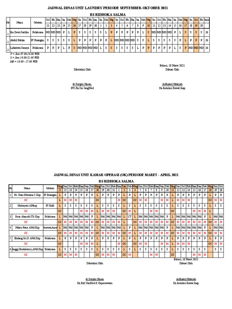 Jadwal Rwi LT 4 Mei-Juni | PDF