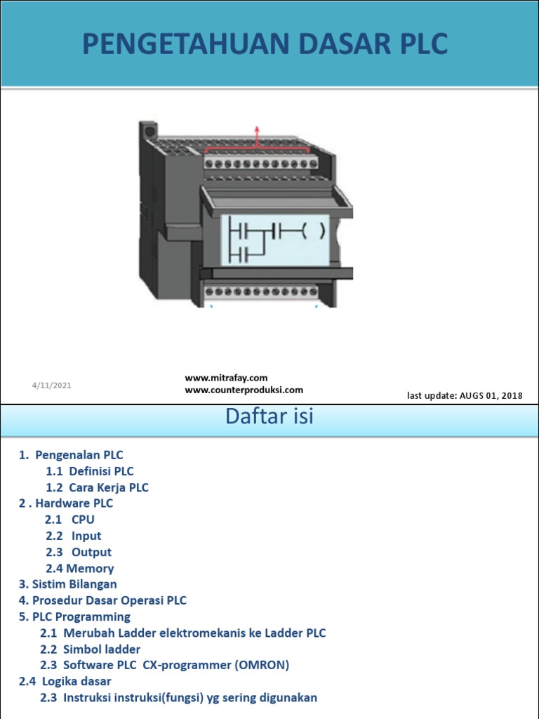 Basic Pemula Belajar PLC - Teory | PDF
