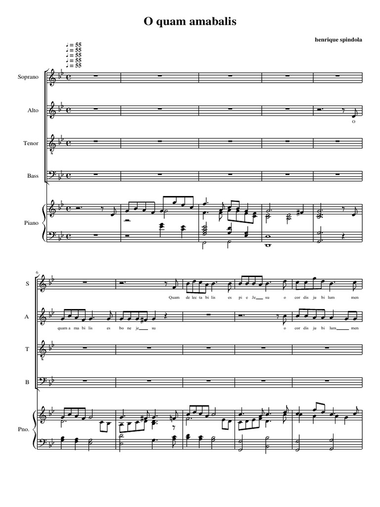 O Quam Amabilis Original | PDF