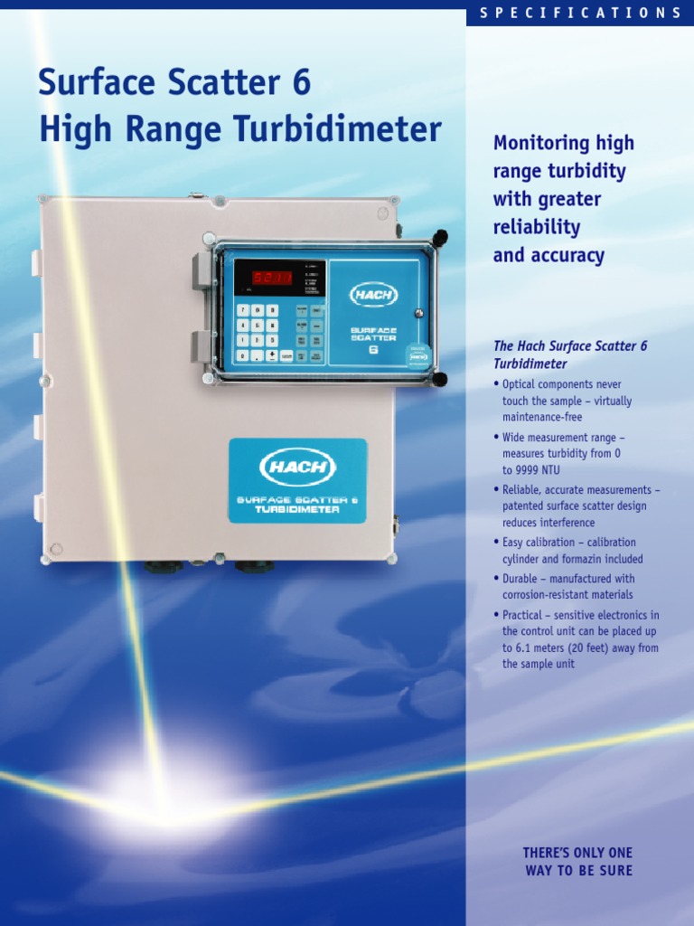 Turbidimetro HACH Surface Scatter 6 | PDF | Applied And ...