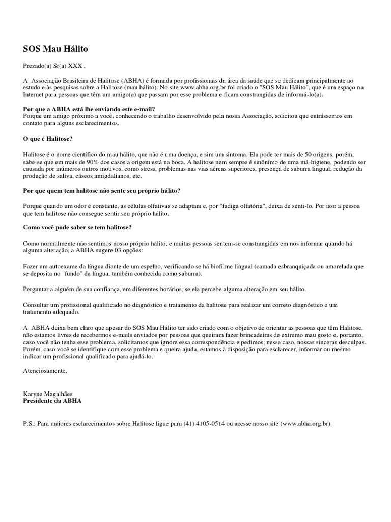 Orientações sobre causas, sintomas e tratamento da halitose (mau hálito ...