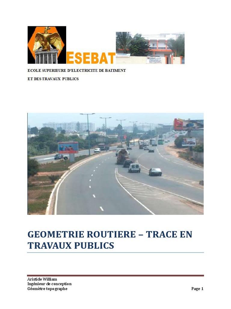 Géométrie Routière et Tracé en Plan | PDF | Sciences et mathématiques ...