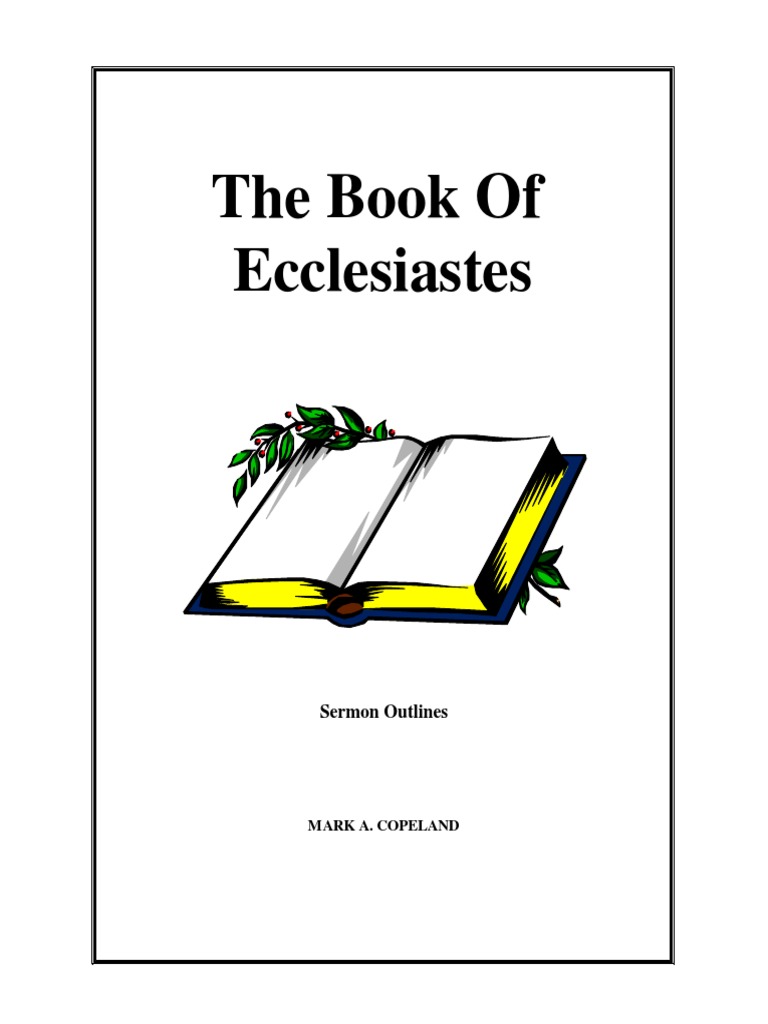 Book of Ecclesiastes | PDF | Ecclesiastes | Wisdom