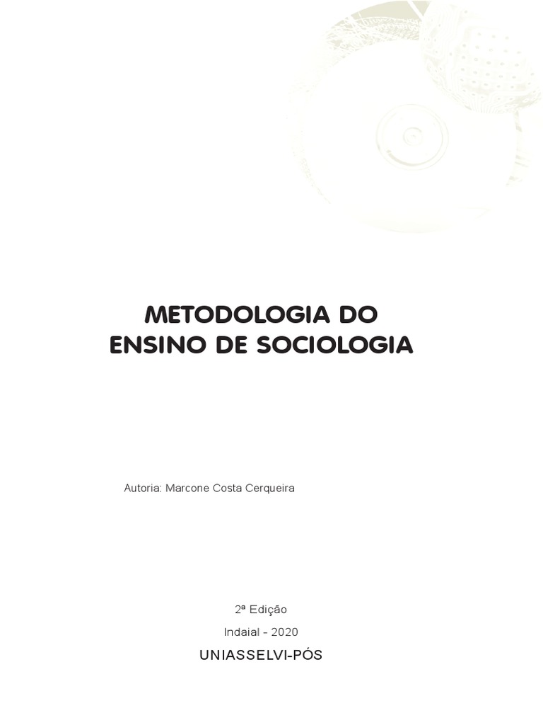 Metodologia Do Ensino de Sociologia | PDF | Sociologia | Science
