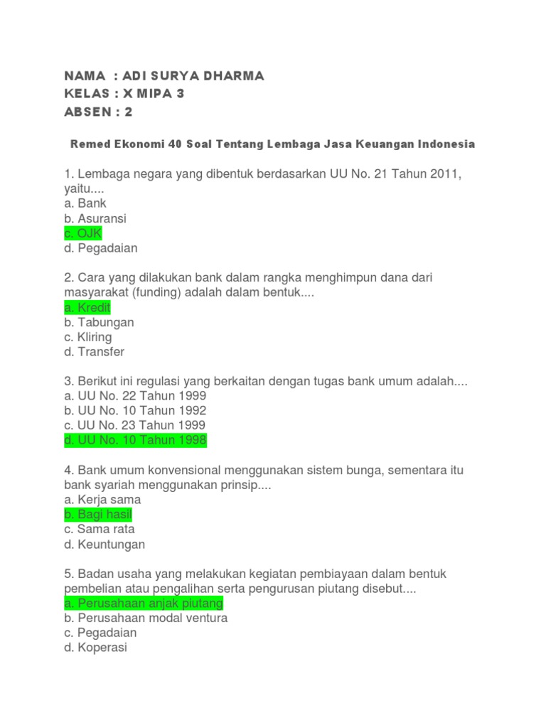 Adi Surya Remed Ekonomi | PDF