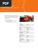 Sandvik Lh307 Underground Loader: Technical Specification | PDF | Truck ...