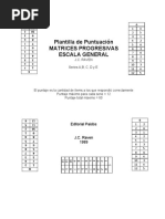 Protocolo Raven Escala General | PDF