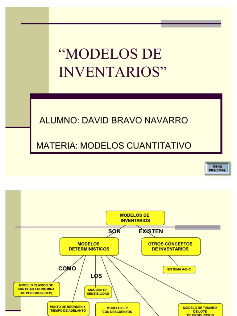 Modelos de inventario y su aplicación | PDF | Inventario | Microeconomía