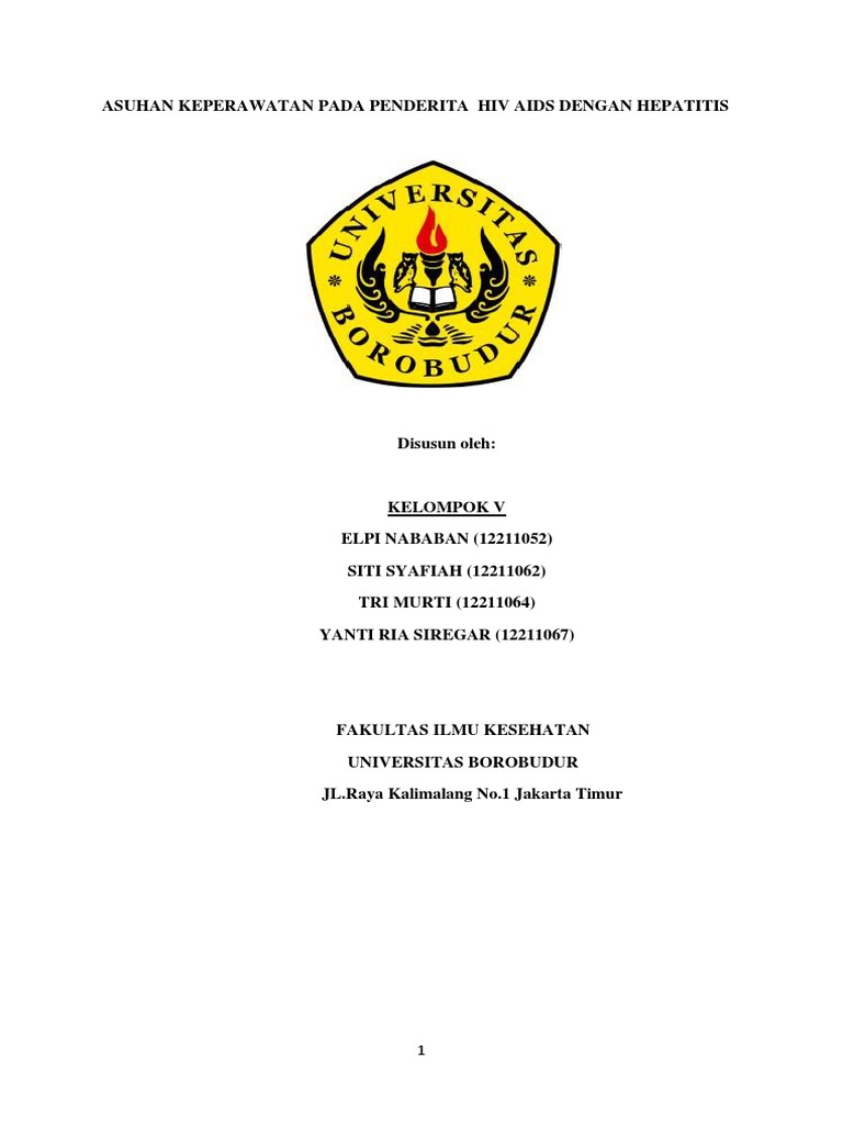 Kel 5 Dengan Hiv Hepatitis | PDF | Pengembangan Diri | Sains & Matematika