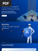 Acronis #CyberFit Cloud Tech Associate Advanced Security 2023 Handout | PDF | Antivirus Software ...