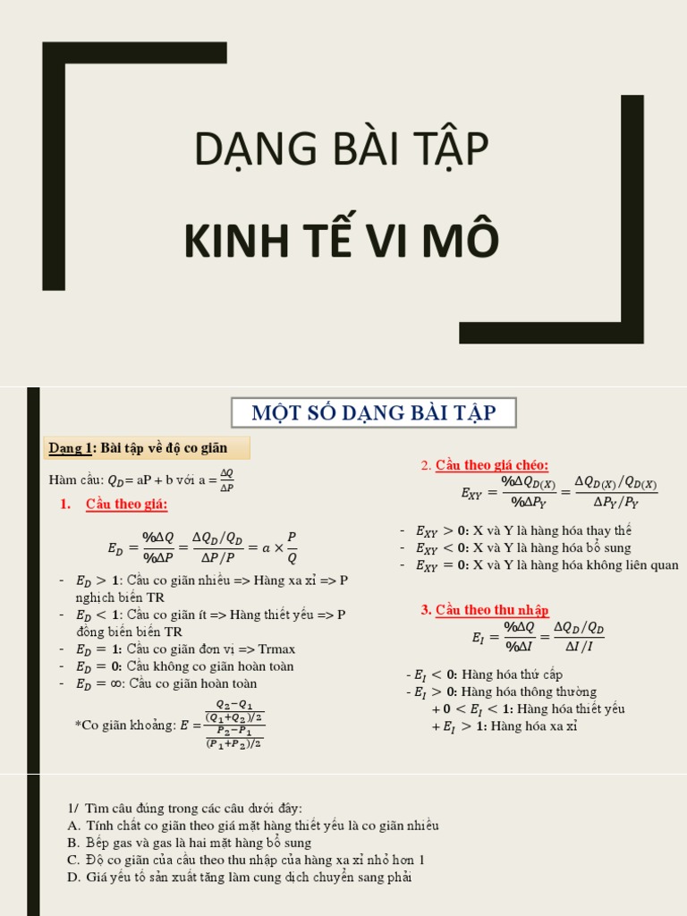 Dạng Bài Tập KTVM PDF | PDF