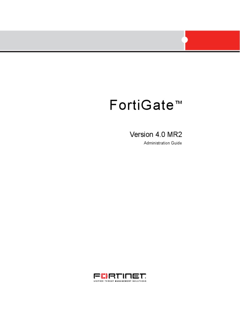 Fortigate Admin 40 Mr2 | PDF | Virtual Private Network | Ip Address