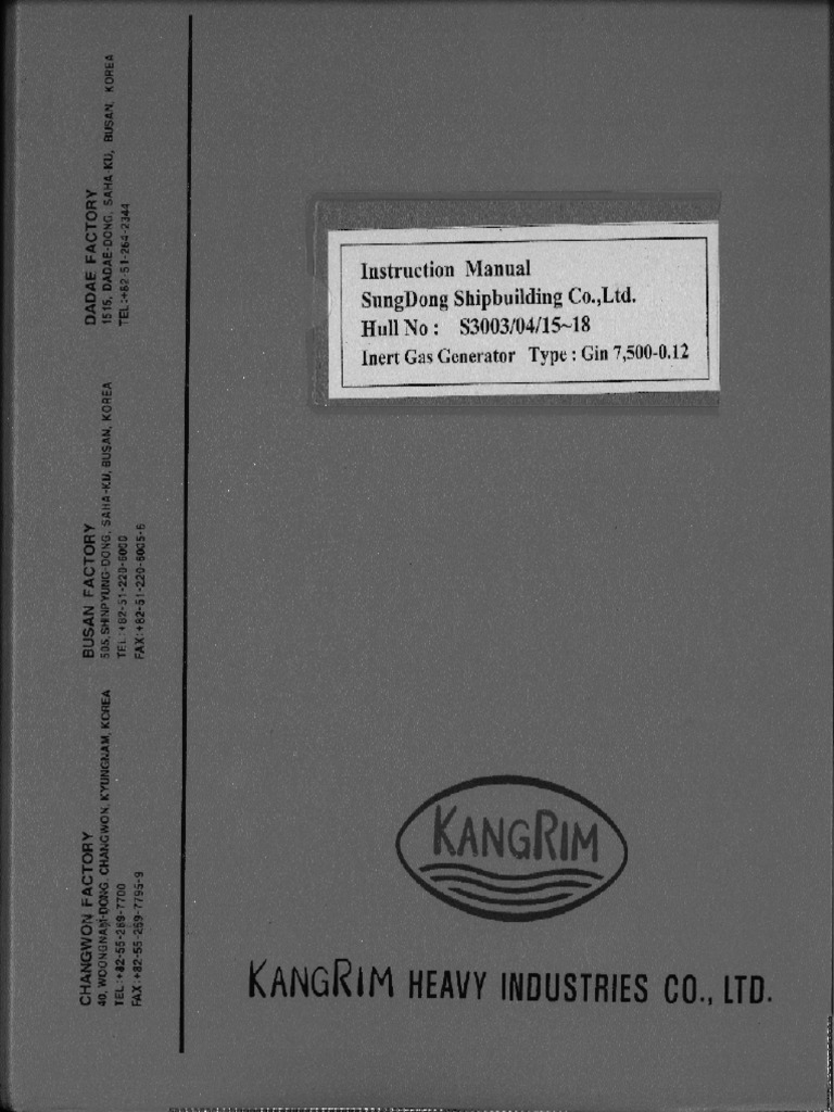 Igs Instr Manual 00 General Contents | PDF