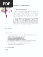 Duet and Solo Singing Contest Criteria | PDF | Singing | Musicology