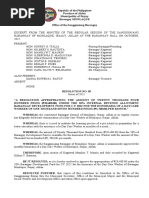 Resolution No. 01-BDC Resolution For Realignment | PDF | Philippines ...
