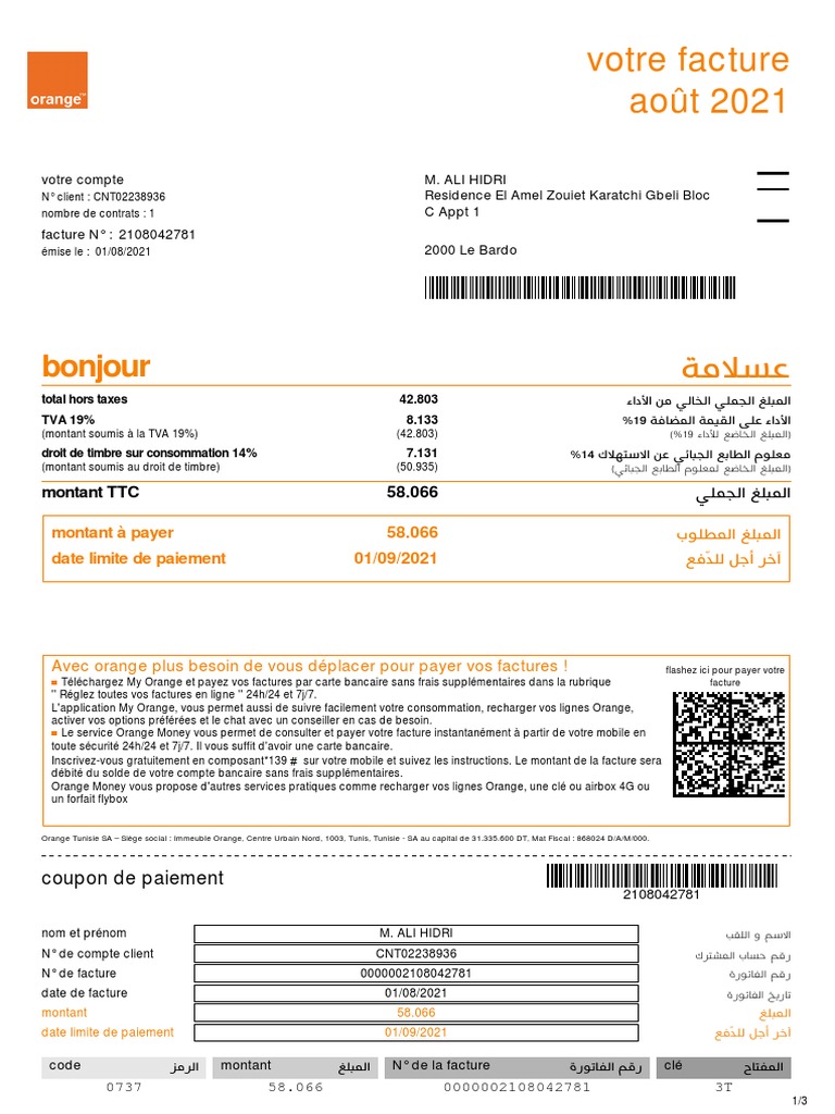 Facture 2108042781 | PDF | Facture | Taxe sur la valeur ajoutée