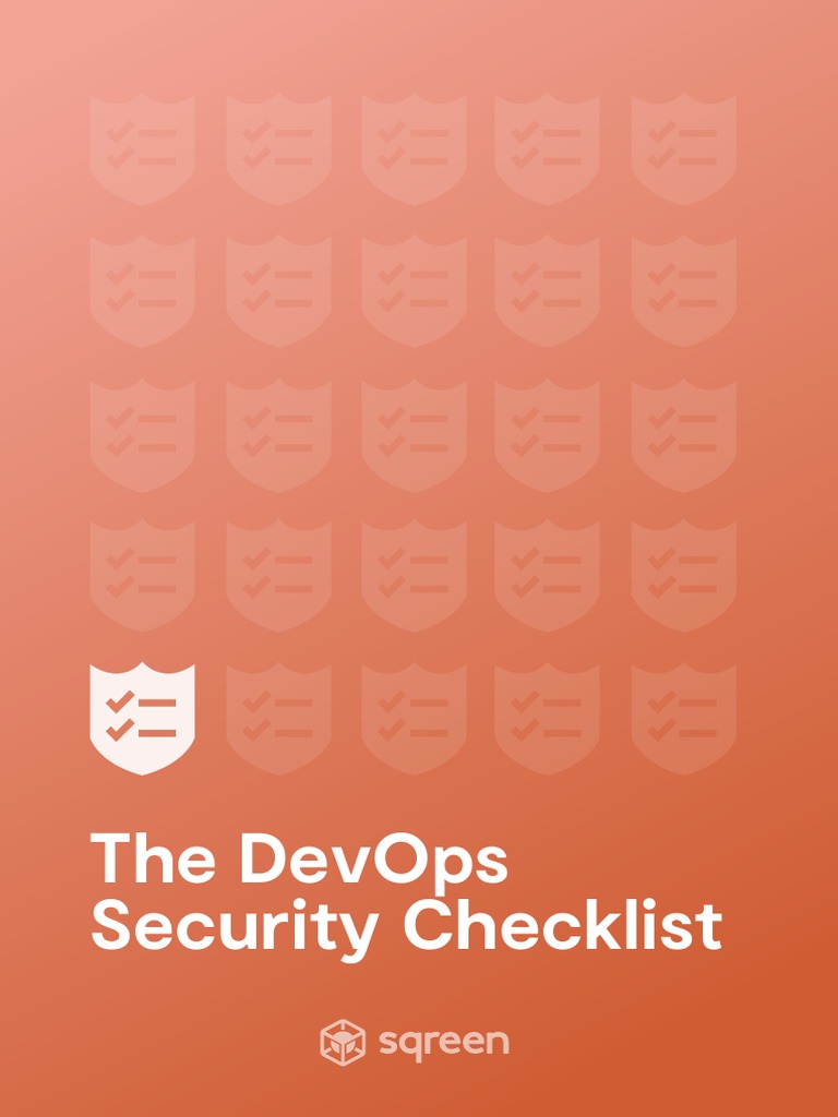 Devops Security Checklist Pdf 