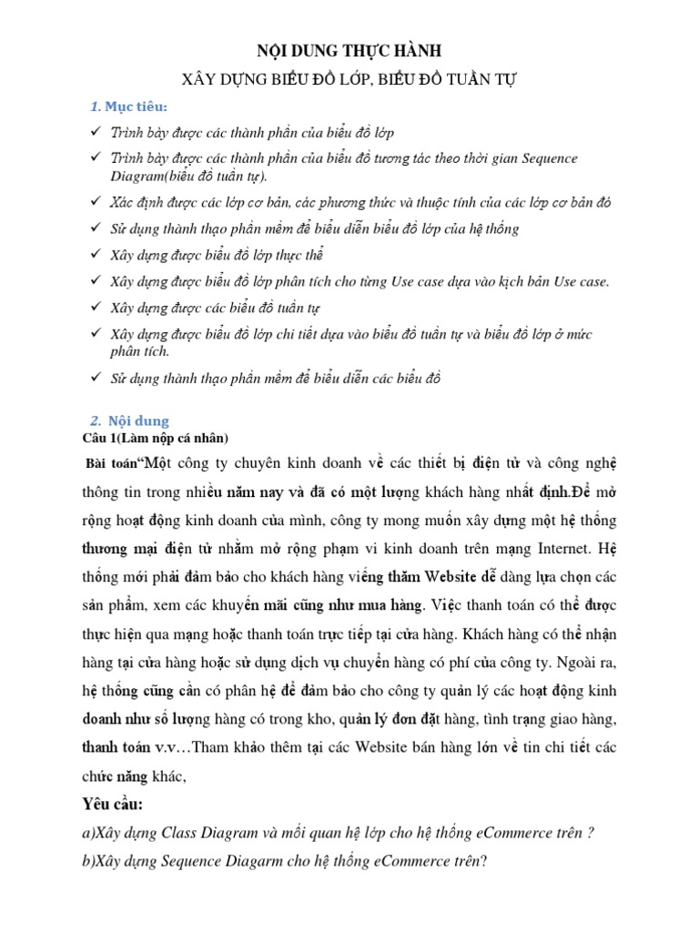 Bai Tap Va Huong Dan Thuc Hanh 3 | PDF