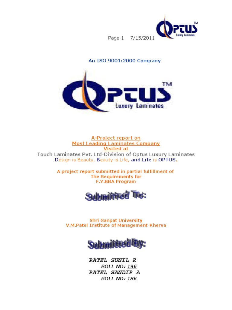 Project of Optus | PDF | Paper | Printed Circuit Board