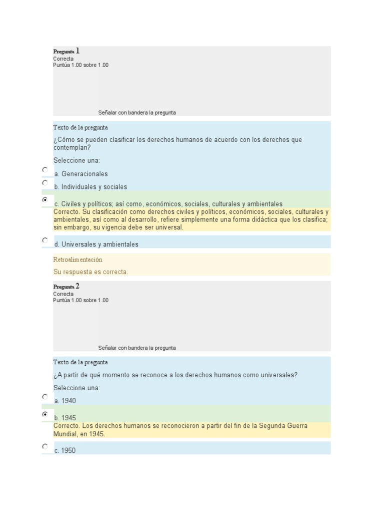 Examen Modulo 1 | PDF | Derechos humanos | Justicia