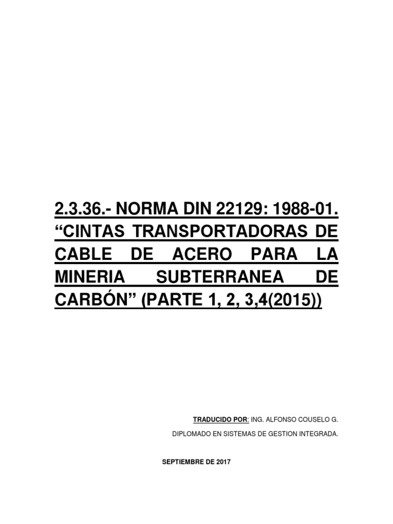 Norma Din 22129 (1988) Traducción Al Español | PDF | Tecnología