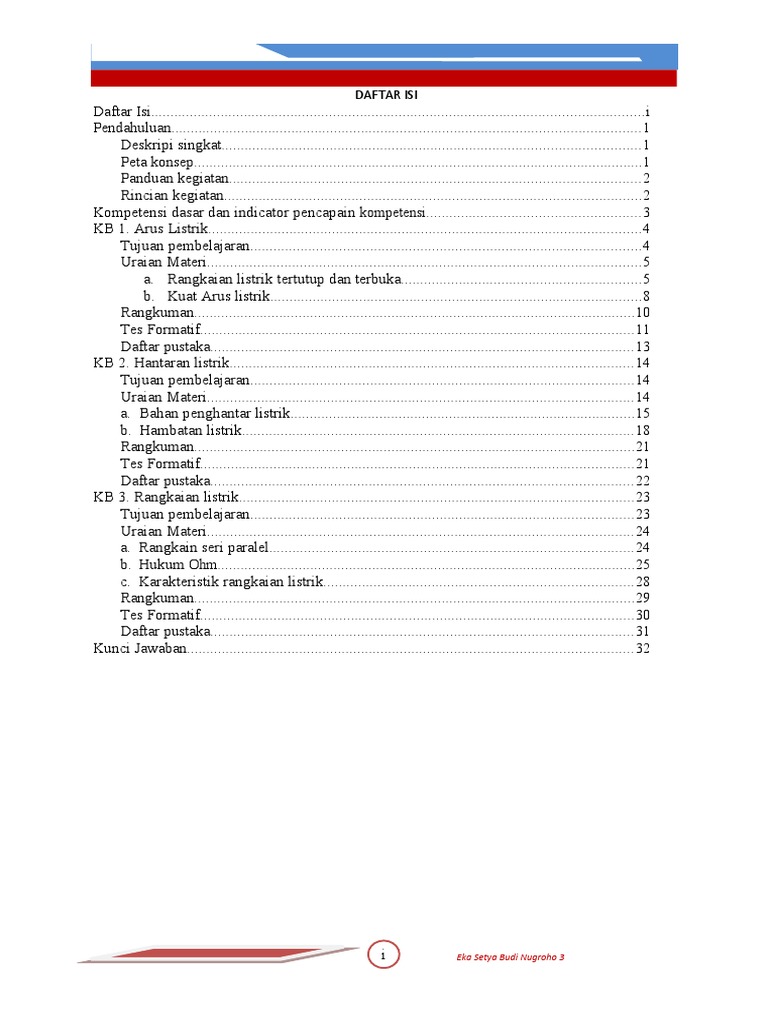 Modul Listrik Dinamis SMP Kelas IX | PDF