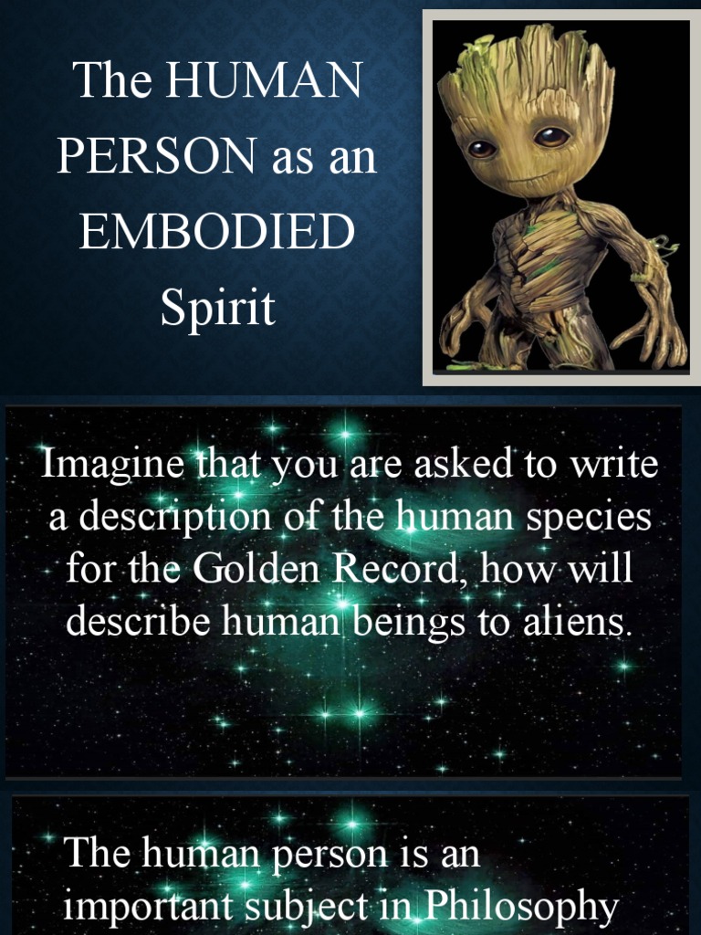 Lesson 3 The Human Person A An Embodied Spirit | PDF | Thought | Human