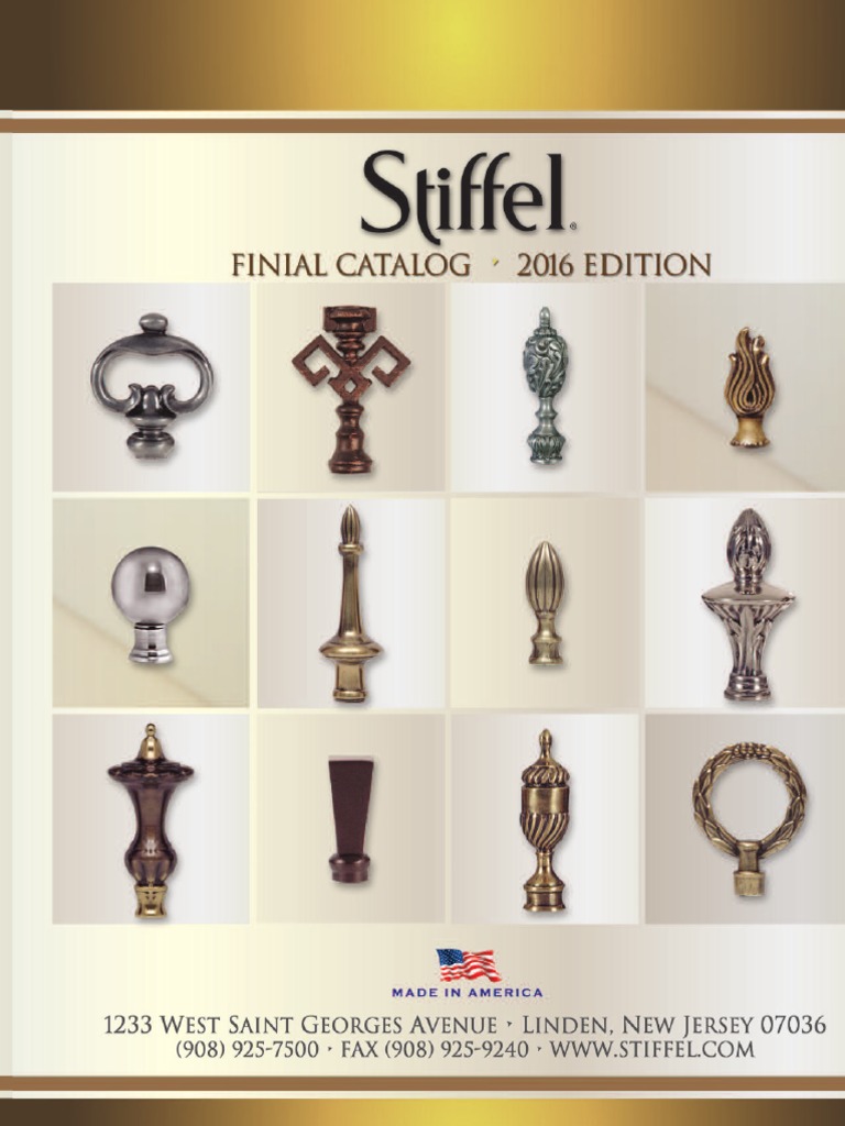 Stiffel Finial Catalog 2016 | PDF | Brass | Bronze