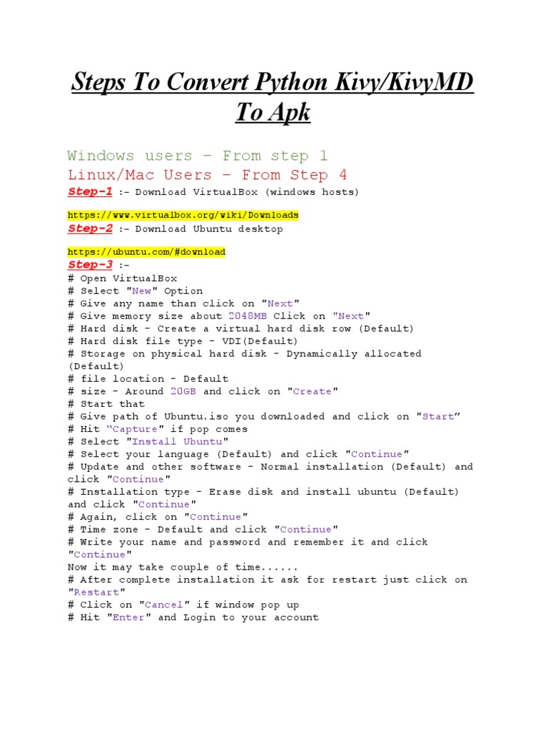 Kivy To Apk | PDF | Games & Activities | Computers