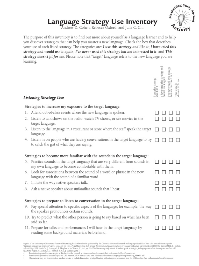 Survey 2 | PDF | Second Language | Word