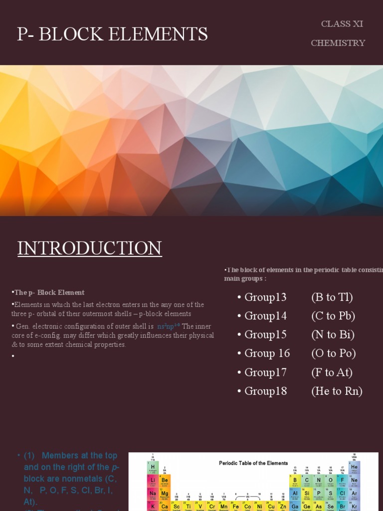 P Block | PDF | Aluminium | Boron