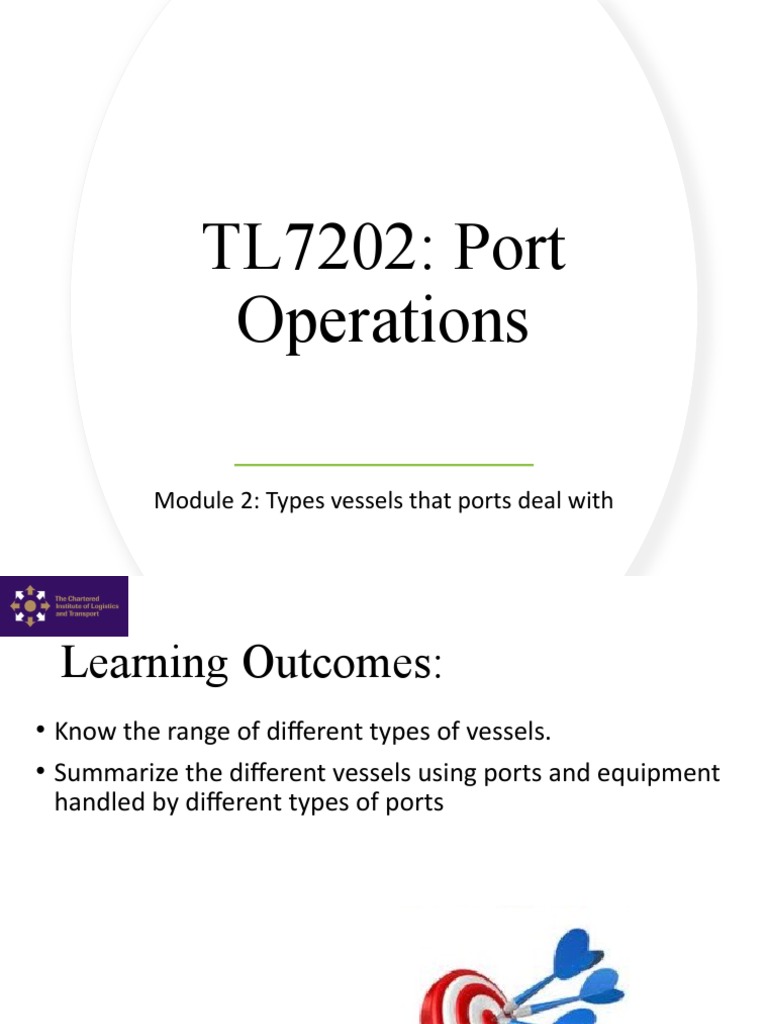 Types of Vessels in Port Operations | PDF | Cargo | Port