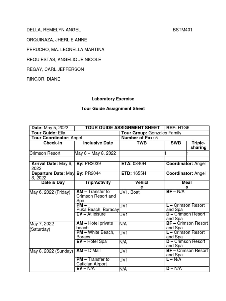 Tppp 06 Lab Exercise 1 Pdf Buildings And Structures Tourist Accommodations 