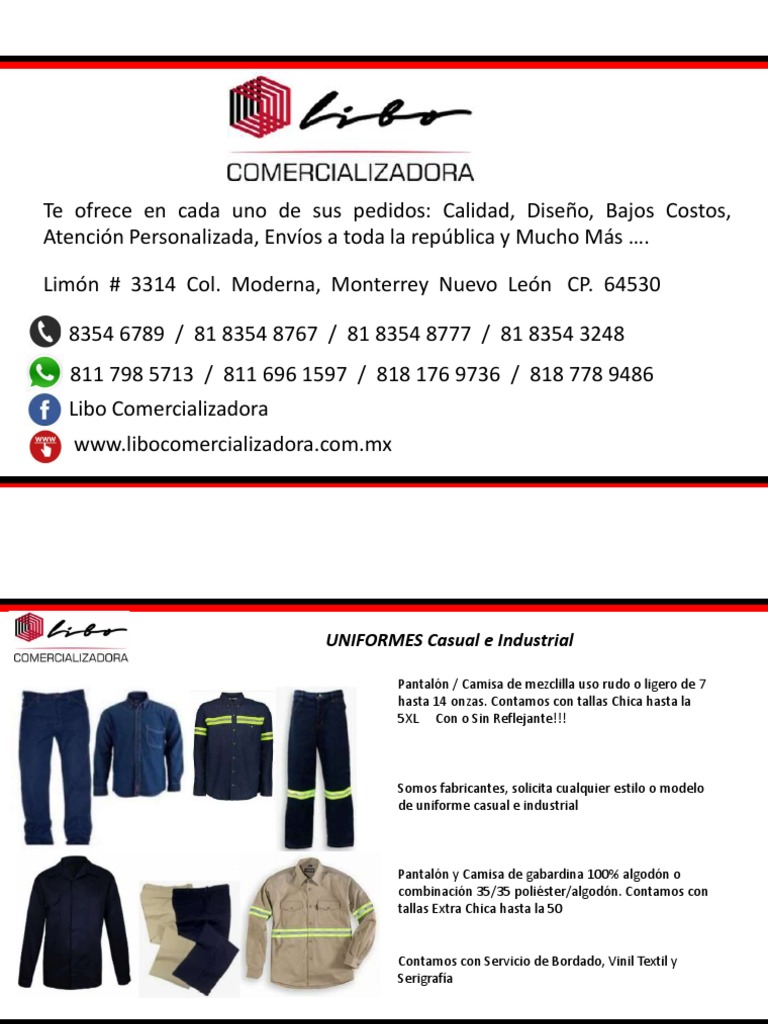 Catalogo de Uniformes 2022 2023 | PDF | Textiles | Softlines (venta minorista)