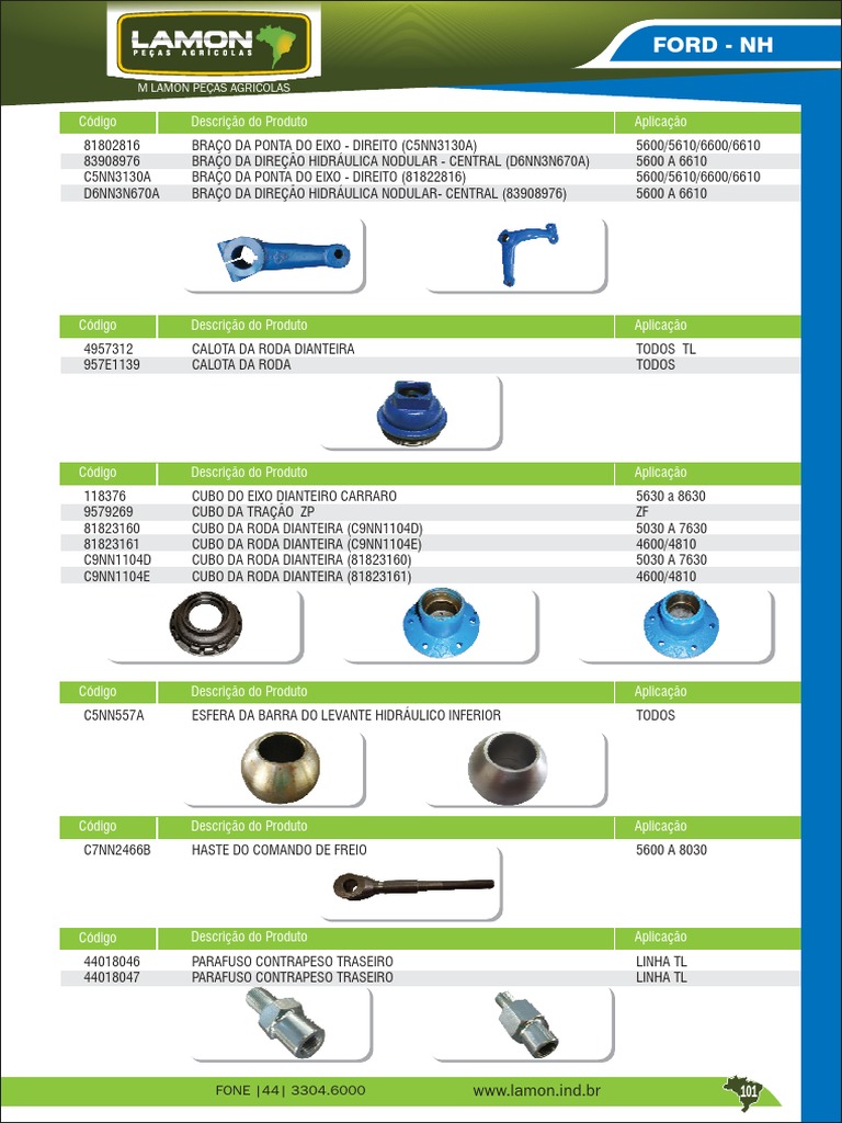 Catalogo Lamon TRATOR FORD N.. | PDF