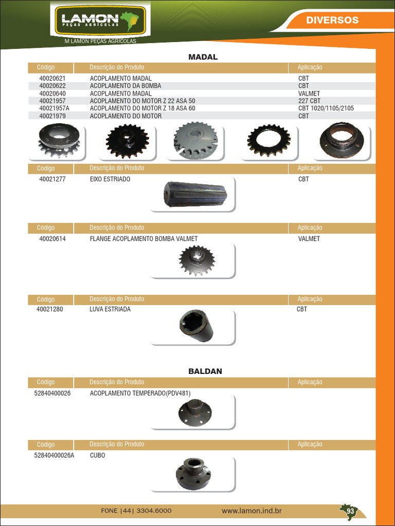 Catalogo Lamon Trator Diverso.. | PDF | Veículos terrestres | Veículo ...