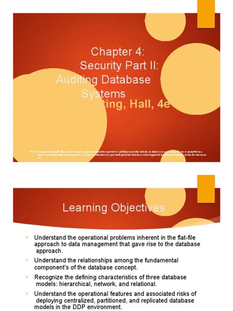 Chapter 4 Auditing Database Systems Pdf Databases Database Transaction 