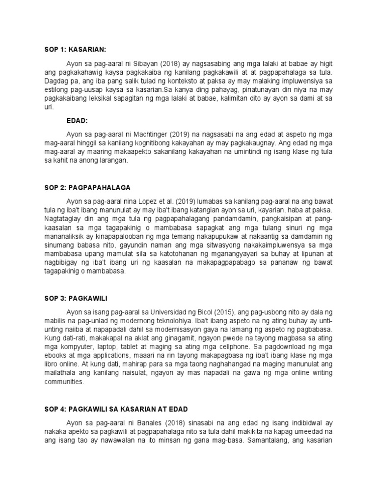 Supporting RRL Chapter 4 | PDF