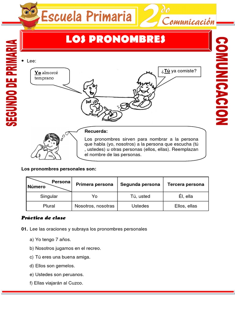 Guia de Castellano Los Pronombres | PDF