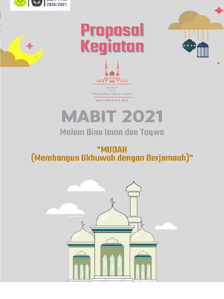 Proposal Kegiatan MABIT PPKN UNJ | PDF