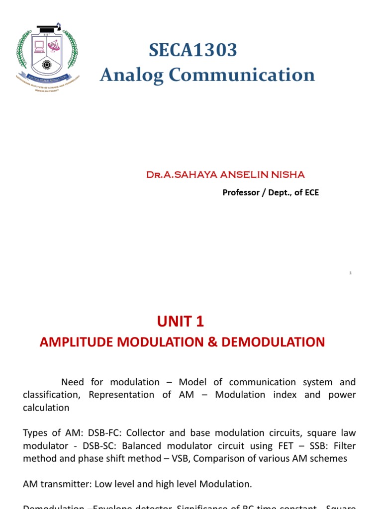 Amplitude Modulation And Demodulation Pdf Modulation Amplifier