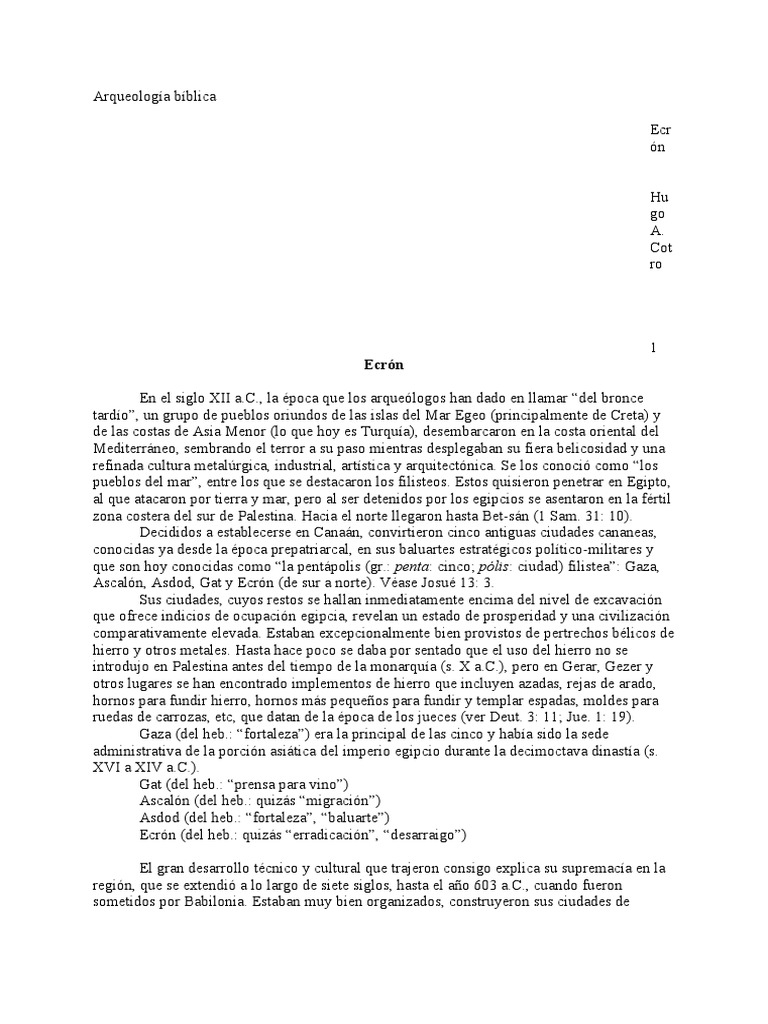 ECRÓN | PDF | Canaán