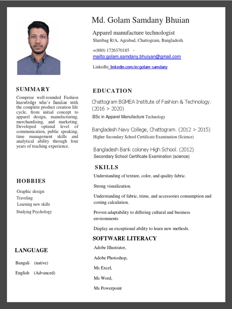 CV Page 1 | PDF | Cognition | Communication