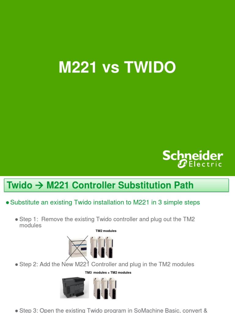 TWIDO To M221 Subsitution | PDF | Random Access Memory | Input/Output